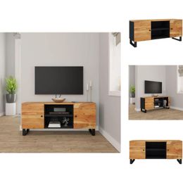 vidaXL TV-Möbel - Living TV-Schrank 105x33x46 cm Massivholz Akazie