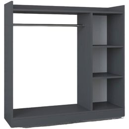 ebuy24 - PalosaM Kleiderschrank offen anthrazit.