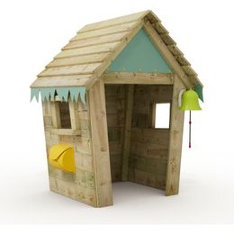 Wickey Spielhaus Stable - Kinderspielhaus aus Holz, Gartenhaus für Kinder, extrem witterungsbeständig - aus kesseldruckimprägniertem Massivholz