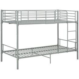 Etagenbett Grau Metall 90×200 cm vidaXL