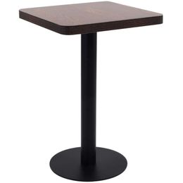 Bistrotisch Dunkelbraun 50x50 cm mdf vidaXL