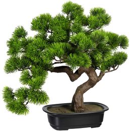 Kunstbonsai Gasper, grün, B:40cm H:40cm T:20cm, Kunststoff, Kunstpflanzen