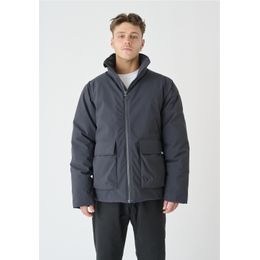 Winterjacke Cleptomanicx "SWOD 2", Herren, Gr. L, grau (dunkelgrau), 100% Polyamid, unifarben, Casual, hoch geschlossener Ausschnitt, Jacken, mit verschließbaren Innentaschen