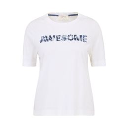 Cartoon T-Shirt Damen Gr&ouml;&szlig;e L creme / blau / navy