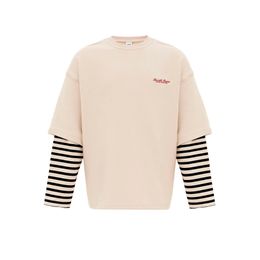Vamos Clo Sweatshirt Herren Gr&ouml;&szlig;e M hellbeige / stone / rot / schwarz