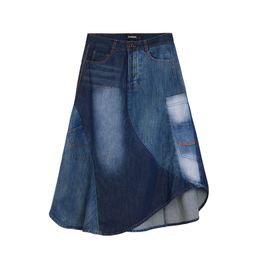 Desigual Rock Damen Gr&ouml;&szlig;e 40 blue denim / hellblau / dunkelblau