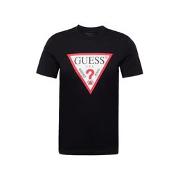 Guess T-Shirt Herren Gr&ouml;&szlig;e XS knallrot / schwarz / wollwei&szlig;