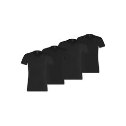 T-Shirt Puma "T-Shirt 4er Pack" Gr. L, schwarz, Herren, Obermaterial: 100% Baumwolle CO., Shirts