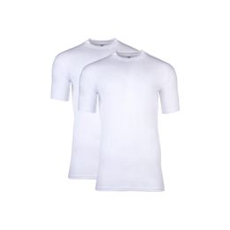 T-Shirt HOM "T-Shirt 2er Pack" Gr. L, weiß, Herren, Obermaterial: 100% Baumwolle CO., Shirts