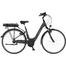 FISCHER BIKE E-Bike FISCHER FAHRRAD "CITA 1.8 522 44" Gr. 44, grau (schiefergrau matt), E-Bikes, 44cm, 28 Zoll (71,12cm), Pedelec, Elektrofahrrad für Damen u. Herren