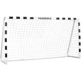 Fußballtor Hudora "Stadion 200", schwarz-weiß (weiß, schwarz), Sport-Tore, Kinder, B/H/L: 90cm x 200cm x 300cm, Aluminium-Kunstfaser, BxLxH: 90x300x200 cm, B:90cm