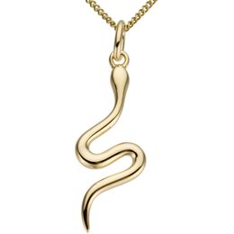 Ketten-Anhänger Firetti "Schmuck Geschenk Gold 333 Halsschmuck Anhänger für Halskette Schlange", gold (gelbgoldfarben), Schmuckanhänger, Damen, Gelbgold 333, 0,65 g