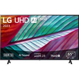 LG LED-Fernseher, α5 Gen6 4K AI-Prozessor, 2.0 -Soundsystem mit 20W, F (A-G), Fernseher, schwarz, 65, Topseller