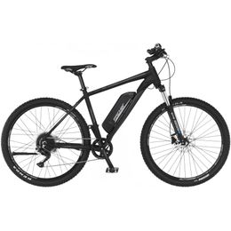 FISCHER BIKE E-Bike FISCHER FAHRRAD "MONTIS EM 2127 557 48" Gr. 48, schwarz (schwarz matt), E-Bikes, 48cm, 27,5 Zoll (69,85cm), Pedelec, Elektrofahrrad für Damen u. Herren