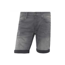 G-Star Raw Shorts G-STAR "Jeans 3301 Slim Short" Gr. 35, N-Gr, grau, Herren, Obermaterial: 70% Baumwolle CO. 28% Polyester PES. 2% Elasthan EL., Hosen