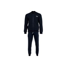 Trainingshose Emporio Armani "Trainingsanzug" Gr. M, N-Gr, blau, Herren, Obermaterial: 60% Baumwolle CO. 40% Polyester PES., Hosen