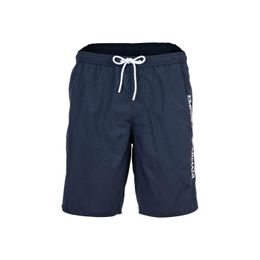 Badeshorts Emporio Armani "Badeshorts 1er Pack", Herren, Gr. L, N-Gr, blau (dunkelblau), Obermaterial: 100% Polyamid PA., Badehosen