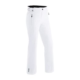 Skihose Maier Sports "Vroni slim 2.0", Damen, Gr. 18, Kurzgrößen, weiß, 100% Polyester, Hosen, Damen Schneehose, wind- und wasserdicht, 2 RV-Taschen, Slim Fit