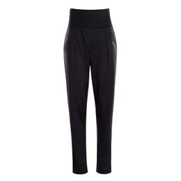 Sporthose WINSHAPE "Functional Light HP103" Gr. L, Normalgrößen, schwarz, Damen, 80% Polyester, 20% Elasthan, Hosen, High Waist Baggy Pants mit Core-Bund