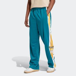 Sporthose adidas originals "ADIBREAK", Herren, Gr. L, N-Gr, grün (legacy teal), Obermaterial: 100% Polyester, sportlich, Hosen, Knopfleiste am Bein, Knopfhose