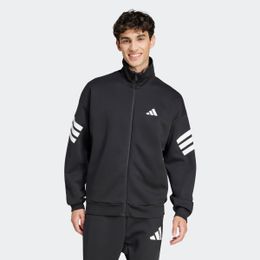 Outdoorjacke adidas Sportswear "M FI 3S TT" Gr. L, schwarz, Herren, Obermaterial: 67% Polyester, 33% Baumwolle, Jacken