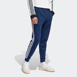 Sporthose adidas originals "3-STRIPES PANT" Gr. S, N-Gr, blau (night indigo), Herren, Obermaterial: 70% Baumwolle, 30% Polyester, Hosen