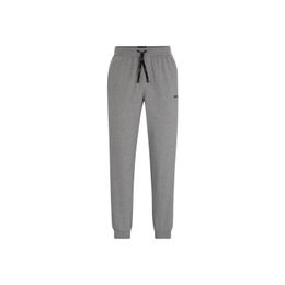 Jogginghose BOSS "Jogginghose" Gr. L, N-Gr, grau, Herren, Obermaterial: 95% Baumwolle CO. 5% Elasthan EL., Hosen