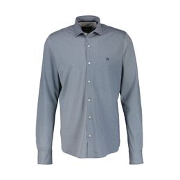 Langarmhemd Lerros "Lerros Modisches Jerseyhemd für Herren", Herren, Gr. L, Normalgrößen, crispy blau, 100% Baumwolle, Hemden