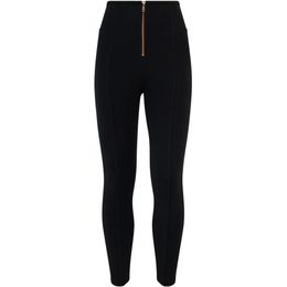 Leggings Freddy "WRUP SUPERSKINNY 7/8" Gr. L, N-Gr, schwarz, Damen, Web, Obermaterial: 84% Baumwolle, 16% Elasthan, Hosen, mit Lifting & Shaping Effekt