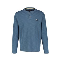 Sweatshirt Lerros "Lerros Serafinoshirt für Herren", Herren, Gr. L, crispy blau, 70% Baumwolle, 25% Polyester, 5% Elasthan, Sweatshirts