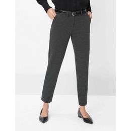 Caprihose Brax "Style MARON S" Gr. 36K (18), Kurzgrößen, schwarz, Damen, 84% Polyester, 12% Viskose, 4% Elasthan, Hosen