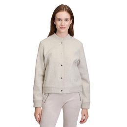 Jackenblazer Cartoon "Cartoon Blouson mit Eingrifftaschen" Gr. 40, beige (nature melange), Damen, Obermaterial: 100% Polyester., Blazer, Material