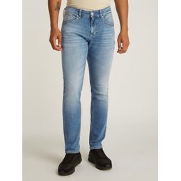 5-Pocket-Jeans Tommy Jeans "SCANTON SLIM" Gr. 30, Länge 34, blau (denim medium), Herren, Denim/Jeans, Obermaterial: 94% Baumwolle, 4% Elastomultiester, 2% Elasthan, Jeans