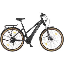 FISCHER BIKE E-Bike FISCHER FAHRRAD "TERRA 5.0i 504 sw" Gr. 44, schwarz (schwarz matt), E-Bikes, 44cm, 27,5 Zoll (69,85cm), Pedelec, Elektrofahrrad für Damen u. Herren