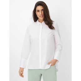 Klassische Bluse Brax "Style VIKI" Gr. 34, weiß, Damen, 97% Baumwolle, 3% Elasthan, Blusen