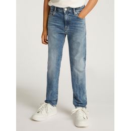 Straight-Jeans Tommy Hilfiger "MODERN STRAIGHT VINTAGE" Gr. 5 (110), N-Gr, vintage, Jungen, Denim/Jeans, Obermaterial: 99% Baumwolle, 1% Elasthan, unifarben, Jeans, im Vintage-Look