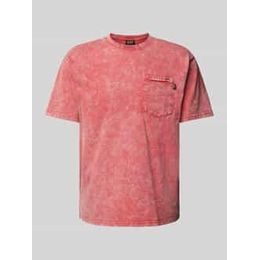 Scotch & Soda T-Shirt mit geripptem Rundhalsausschnitt