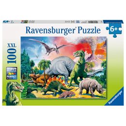 Ravensburger Puzzle 100/150 Teile XXL (Unter Dinosauriern, 100 Teile XXL)