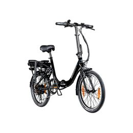 Zündapp Zündapp Z110 20 Zoll Faltrad E-bike Klapprad Pedelec StVZO Tiefeinsteiger (schwarz)