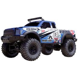 Amewi Dirt Climbing PickUp Race Brushed 1:10 RC Modellauto Elektro Crawler Allradantrieb (4WD) RtR 2,4 GHz Inkl. Akku und Ladegerät, mit Lichteffekt, inkl.