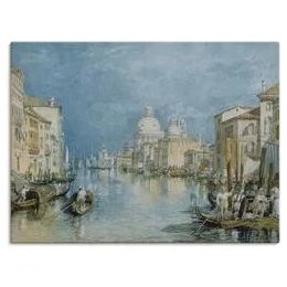 Wandbild Artland "Venedig, Canale Grande.", blau, B:120cm H:90cm, Canvas, Leinwand, Bilder, als Leinwandbild, Poster in verschied. Größen