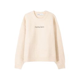 Bershka Pullover Herren Gr&ouml;&szlig;e S creme / dunkelbraun