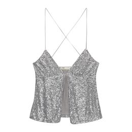 Pull&Bear Pull&bear Top Damen Gr&ouml;&szlig;e L silber