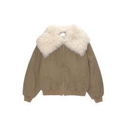 Pull&Bear Pull&bear Jacke Damen Gr&ouml;&szlig;e L hellbeige / brokat