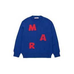 Marni Pullover M&auml;dchen Gr&ouml;&szlig;e 152 kobaltblau / rot