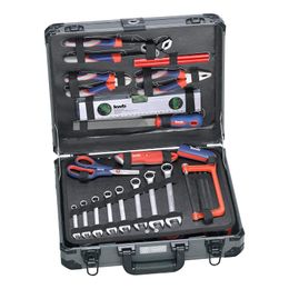 kwb Werkzeug-Koffer inkl. Werkzeug-Set, 99-teilig, gef&uuml;llt, robust und hochwertig, ideal f&uuml;r den Haushalt oder die Garage, im stabilen Alu-Koffer