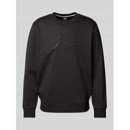 BOSS Sweatshirt mit Label-Stitching Modell 'Soleri'