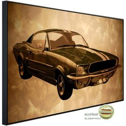 papermoon Infrarotheizung »Oldtimer«, sehr angenehme Strahlungswärme bunt Kunstmotiv im Aluminiumrahmen