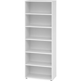 eurokraft pro Regal, HxB 2154 x 800 mm, 5 Fachböden, weiß