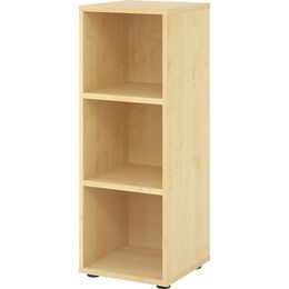 eurokraft pro Regal, HxB 1100 x 400 mm, 2 Fachböden, Ahorn-Dekor